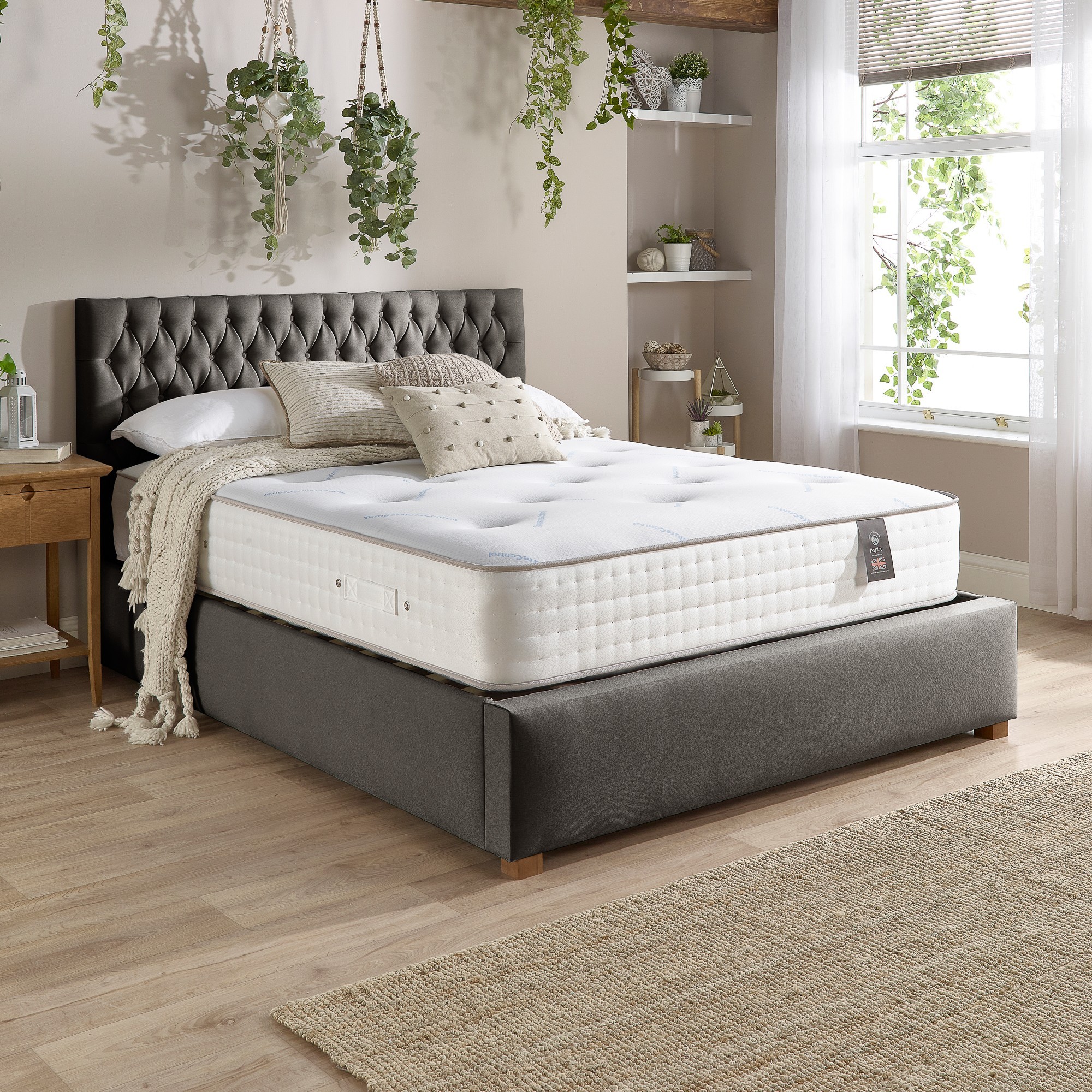 Aspire 7000 Pocket Climate Cool Wool Mattress - Dual Sided